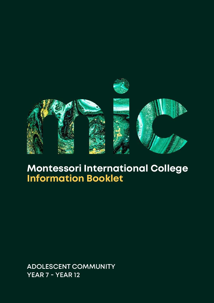 Welcome to the Adolescent Community | MIC – Montessori International ...