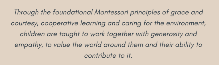 Generosity – a Montessori value for life | MIC – Montessori ...